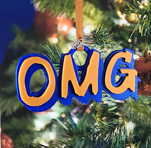 OMG NY Mets 3D Printed 4" ornament Rally sign with 2024 charm. Perfect ...