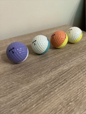4 Very Rare Ping Eye Golf Balls 2 Tone Coloured | eBay UK