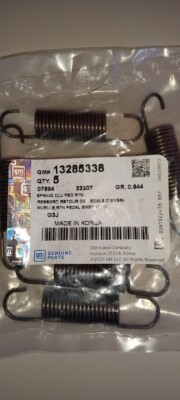 GM OEM Clutch Pedal Return Spring 13285338 NIP (5 pieces for one price ...