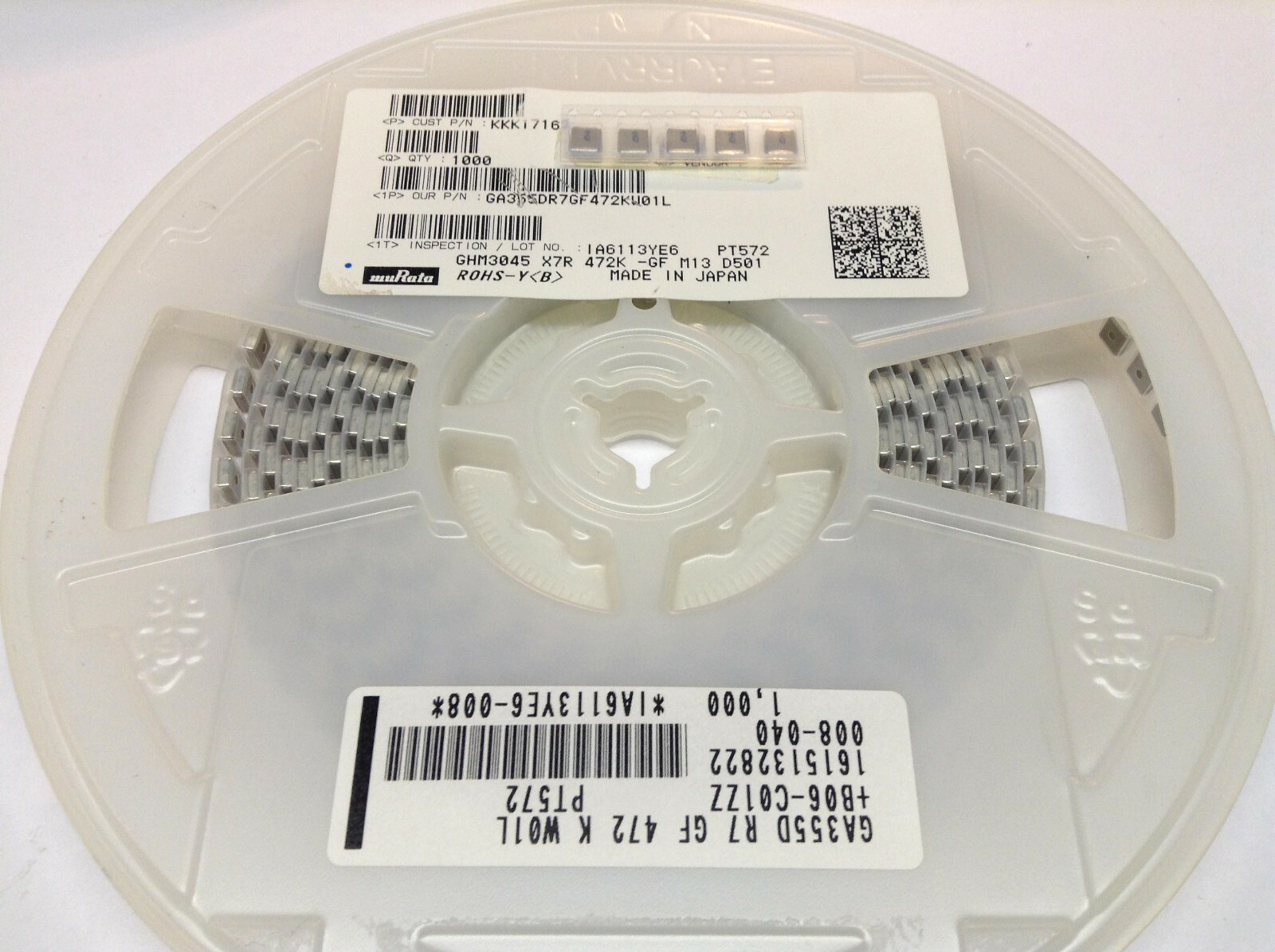 5 Stück 4700pF 250V SMD X7R Keramik-Vielschichtkondensator Murata ...