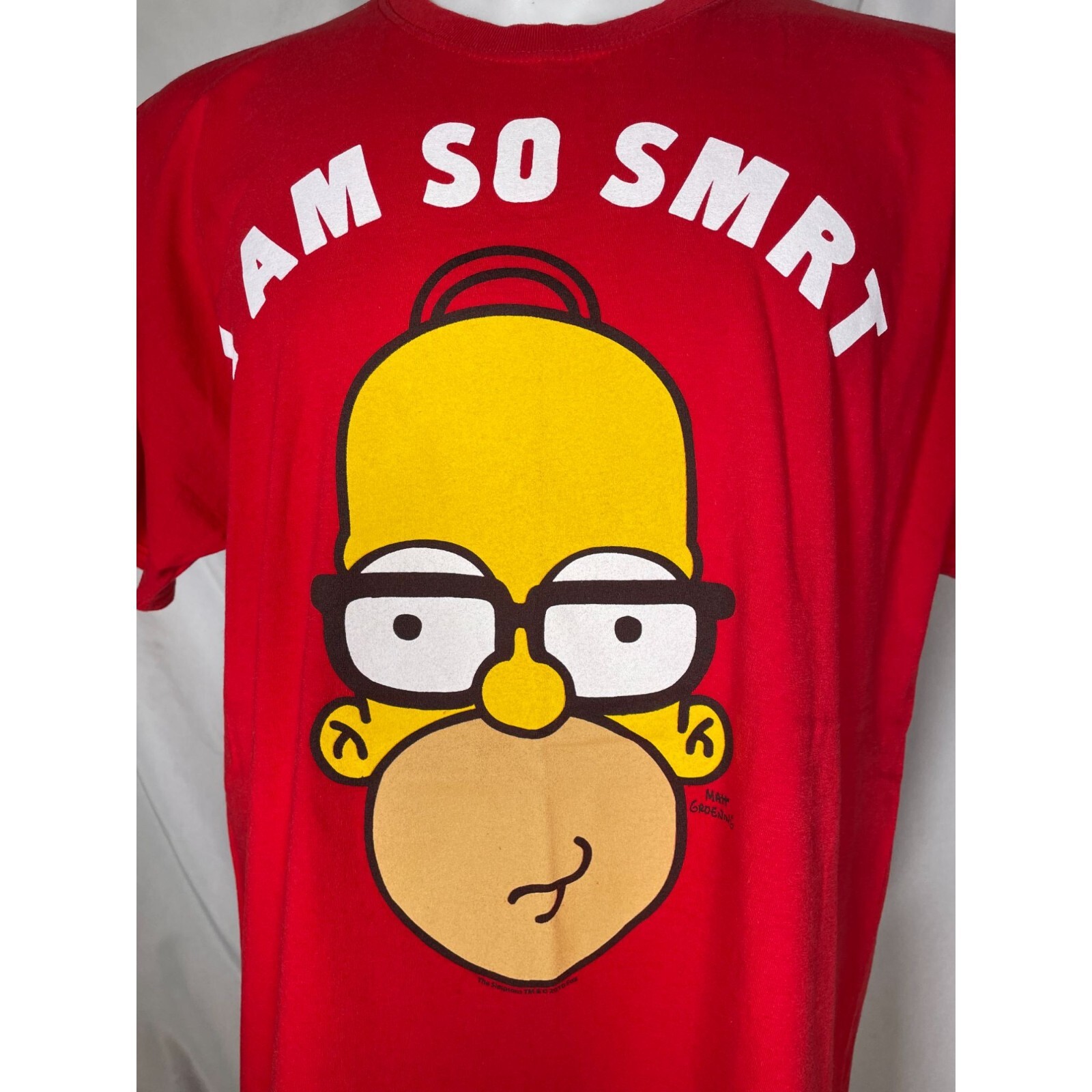 Homer Simpson I Am So SMRT The Simpsons Official Red … - Gem