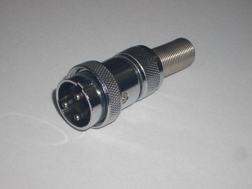 AMPHENOL 91-MC3M 3 PIN MICROPHONE PLUG CONNECTOR SHURE 55 COLLINS 32RA ...