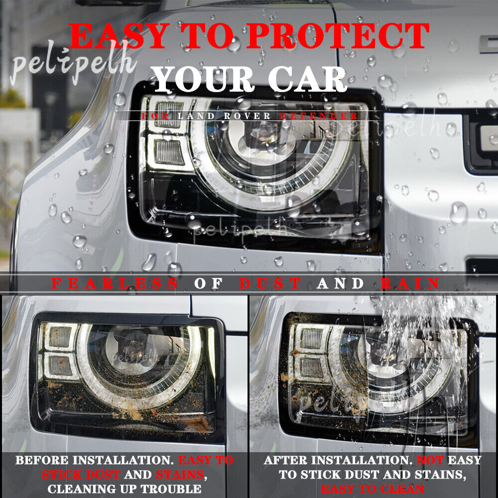 For Land Rover Defender 90 110 2020-2025 ABS Front Headlight Clear ...