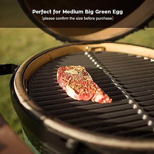 Cast Iron Cooking Grids Grates for Medium Big Green Egg Charcoal Grill ...