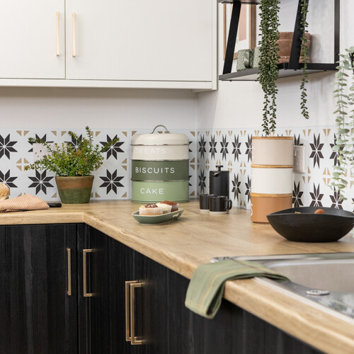 67.5cm wide dc fix RIBBECK OAK sticky back plastic door worktop wrap ...