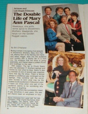 1988 TV ARTICLE ~ MARY ANN PASCAL ACTRESS & LAS VEGAS PRINCESS Golden ...