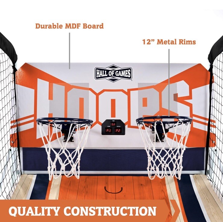 2 Player Basketball Game ESPN EZ Fold 2-Player Basketball Game With LED ...