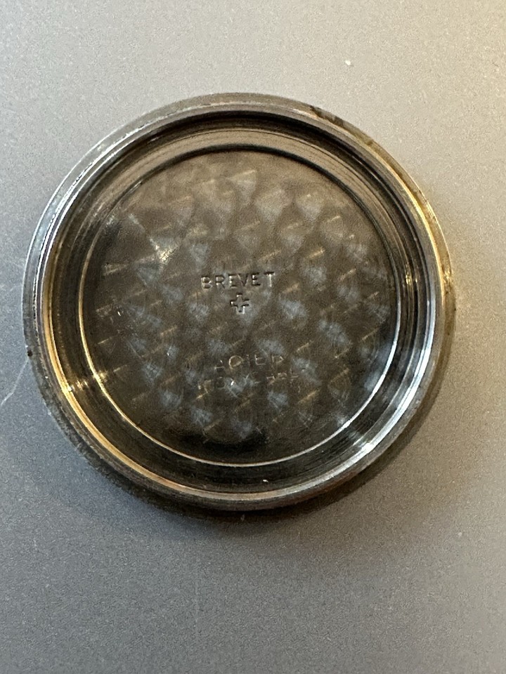 Vintage Rare Eldor Geneve Military Black Hand Wind GWO Brevet Swiss ...