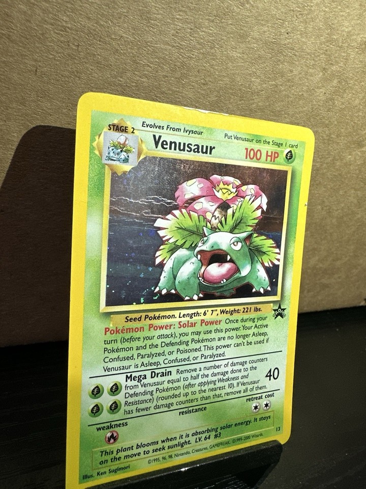 Pokémon TCG Venusaur #13 Holo Black Star Promo Nintendo Power Game Boy ...