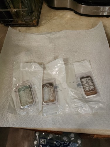 set of 3 Ten 10 Commandments Silver Bar 1 oz 999 Fine Mint | eBay