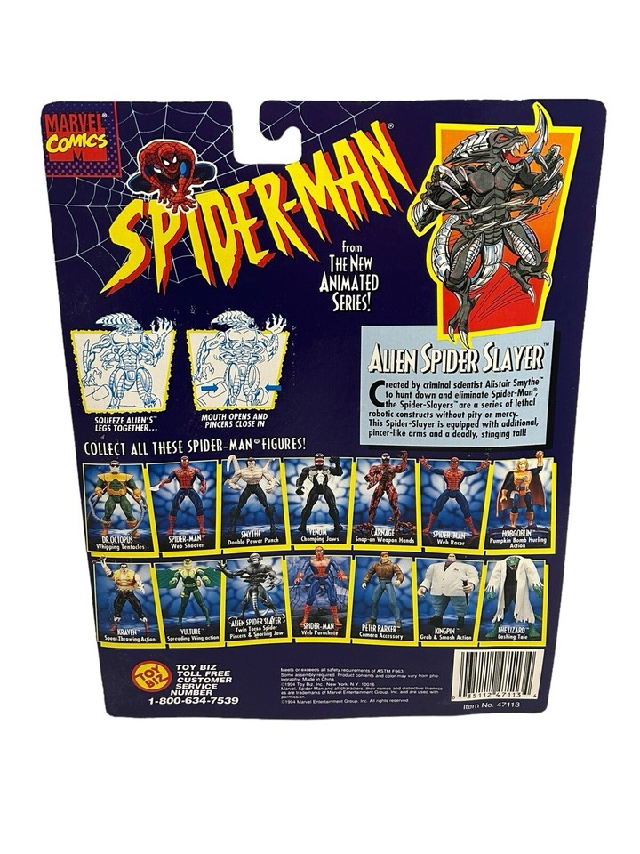 Spider-Man The New Animated Series Alien Spider Slayer 1994 ToyBiz ...