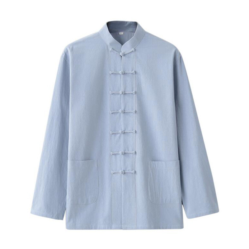 Mens Traditional Chinese Tang Suit Coat Jacket Kung Fu Tai Chi Wingchun ...