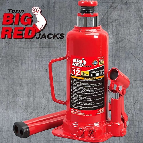 Big Red 12 Ton Torin Welded Portable Bottle Jack Heavy Duty Car Lift ...