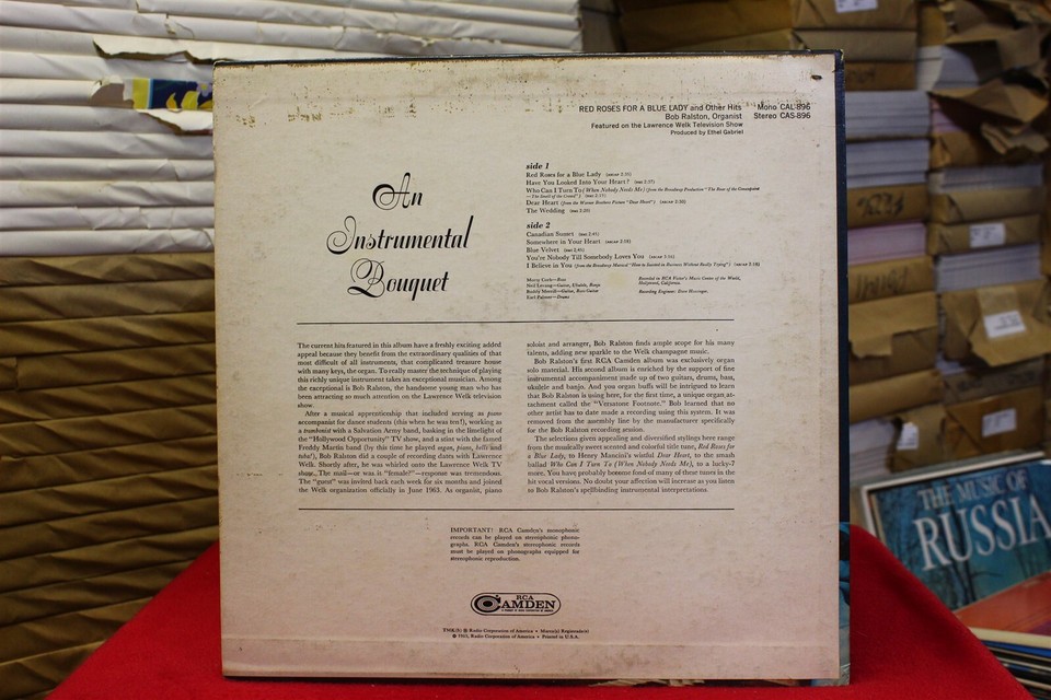 Bob Ralston Red Roses For A Blue Lady CAS-896 Vinyl Vinyl 60-024 | eBay
