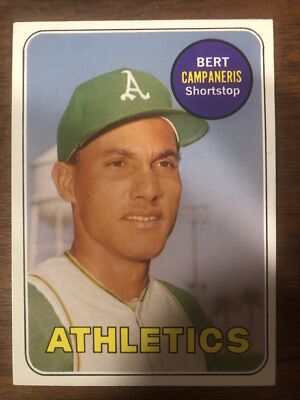 1969 Topps Baseball #495 Bert Campaneris, Oakland Athletics, EX-MT! | eBay