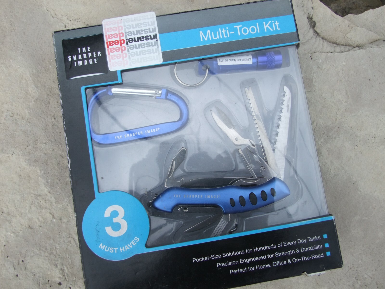 The Sharper Image 3 Piece Blue Multi-Tool Kit Set 12 in 1 Tool, NOS | eBay