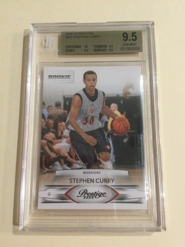 2009-10 Prestige #207 STEPHEN CURRY Rookie Card RC BGS 9.5 True Gem+ | eBay