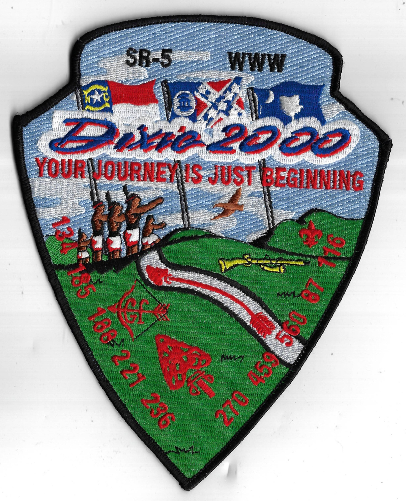 2000 Dixie Fellowship Jacket Patch Tsali 134 Camp Daniel Boone | eBay
