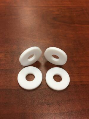 Teflon Washer Spacer 1" OD x 3/8" ID x 1/8" thick 4 Pack 4 Pack | eBay
