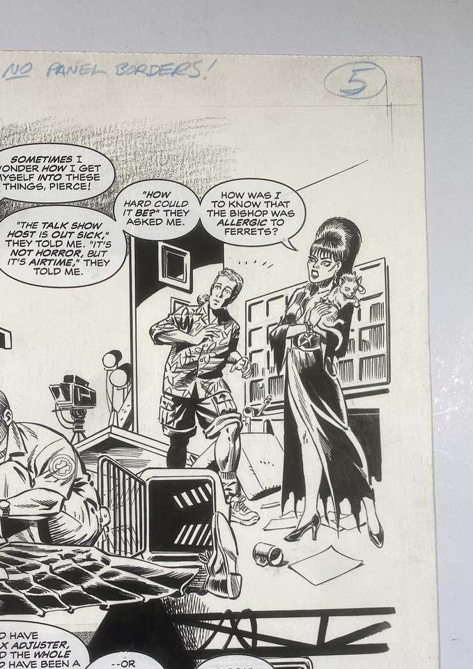 Elvira Mistress Of The Dark Comic 91 Pg 6 Original Art By Dave Simons ...