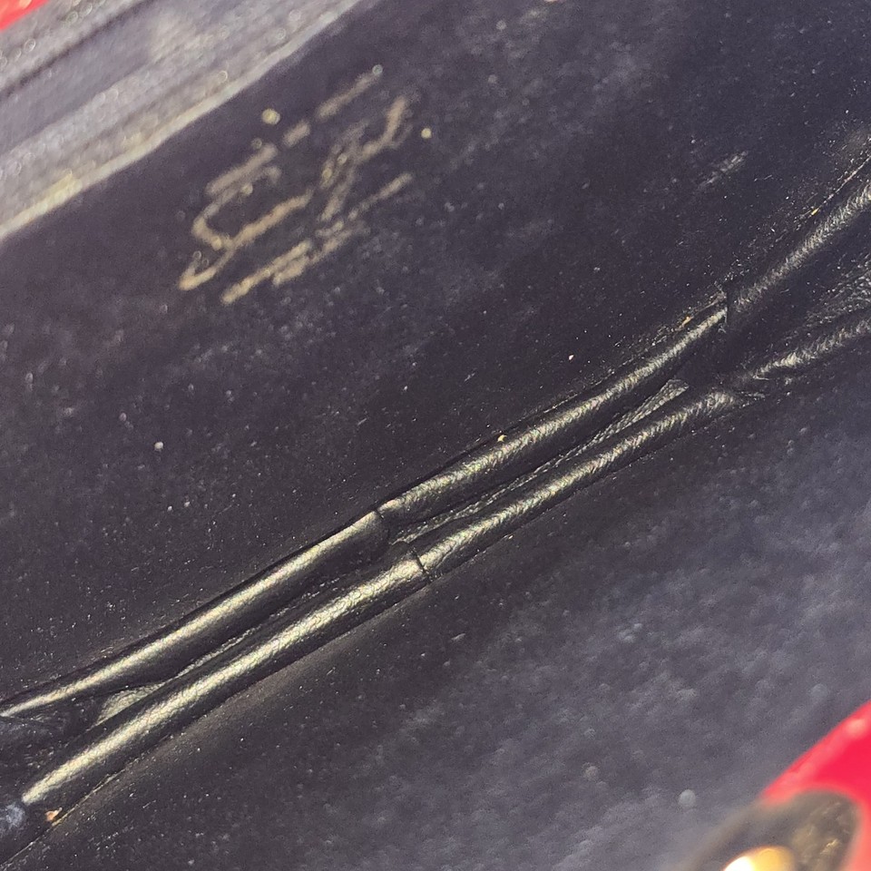 Susan Gail Genuine Vintage Spain Red Leather Crossbody Purse UNIQUE ...