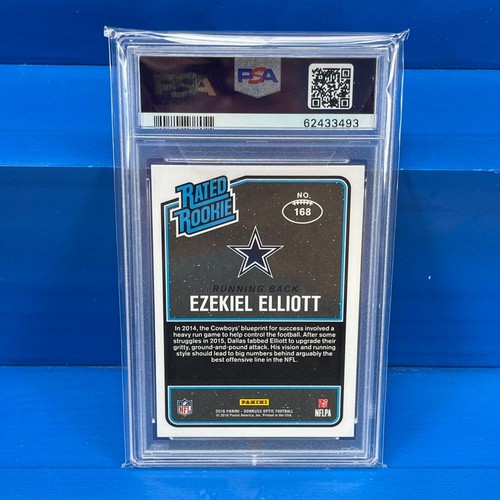 EZEKIEL ELLIOTT 2016 Optic PINK Parallel Rookie RC Card PSA 10 Gem Mint ...