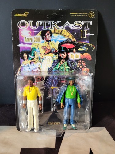 Big Boi Andre 3000 Aque Mini 2024 3.75" SUPER 7 ReAction NEW DAMAGED #2 ...