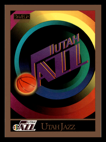 Utah Jazz Team Card 1990 SkyBox #353 Utah Jazz Centered Mint | eBay