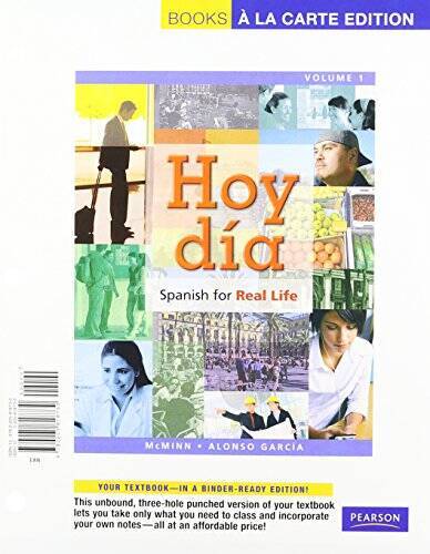Hoy dÃ­a: Spanish for Real Life, Volume 1, Books a la Carte Edition ...