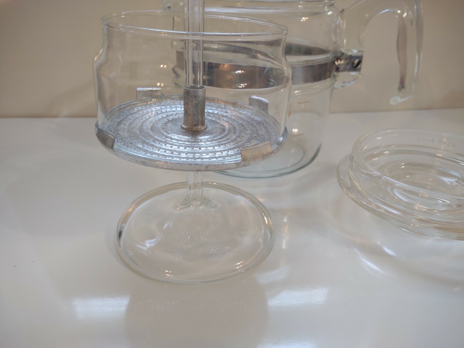 Vintage PYREX Flameware 7754-B Glass Percolator Coffee Pot 4 Cup | eBay