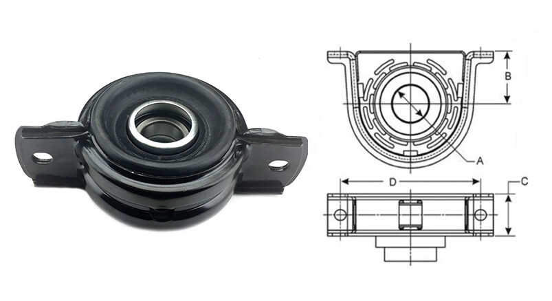 Mitsubishi Montero Sport 2WD 97-02 Driveshaft Centre Bearing MB154080 ...