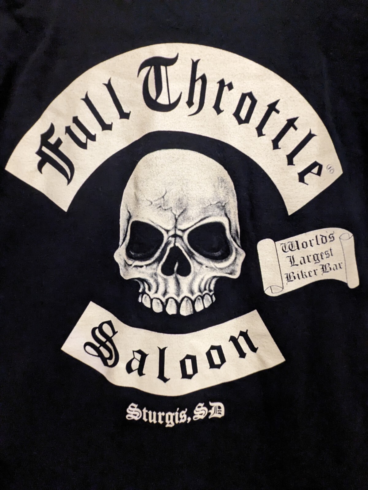 Full Throttle Saloon Skull Sturgis South Dakota T-shirt Size L | eBay