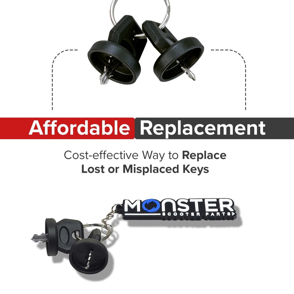 Keys for Golden Buzzaround EX, LT, & Later XL, XL HD Model Scooters MBE ...