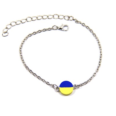 Ukrainian Flag Bracelet Yellow and Blue Jewelry Support Ukraine Pray ...
