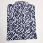 Peau De Loup PDL "Paint Strokes Blues" Button Up Short Sleeve Shirt NWT ...