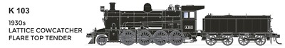 SDS MODELS HO VICTORIAN RAILWAYS K CLASS STEAM LOCOMOTIVE 103 DC/DCC ...
