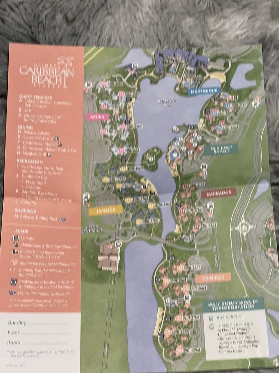 Caribbean Beach Resort Disney Map Scarlett Penford | 🌴