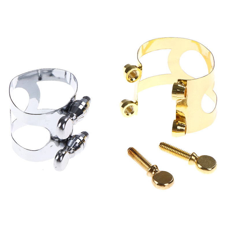 Nickel plated clarinet double screws adjust mouthpiece ligature DI | eBay