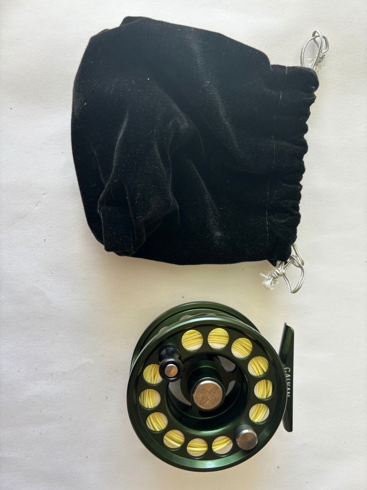 Galvan OB-4 Fly Fishing Reel. Green. W/ Box & Pouch. Excellent ...