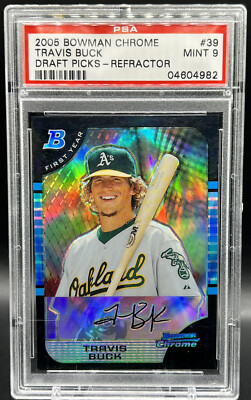 2005 BC Draft Picks Travis Buck Rookie PSA 9 *Low Pop* Athletics ...
