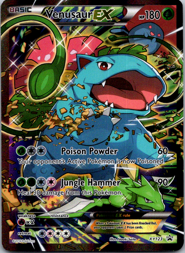 Venusaur EX - XY123 - Pokemon XY Promo Ultra Rare Card XY Near Mint NM ...