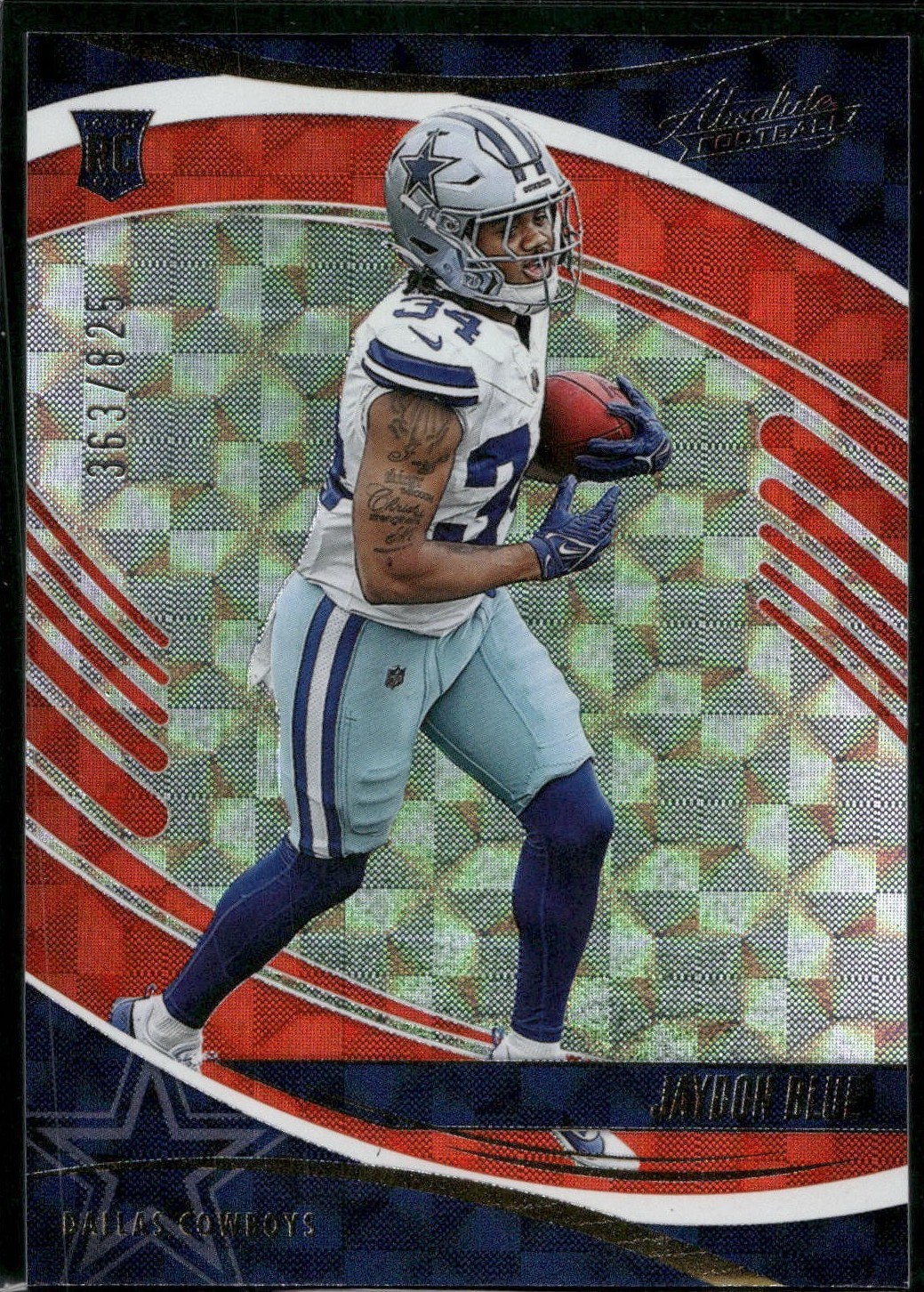 2025 Panini Absolute - Rookies Jaydon Blue #139 Orange Mosaic /825 (RC ...