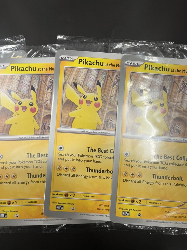 Pokemon Pikachu At The Museum x Natural History London Jumbo Card ...
