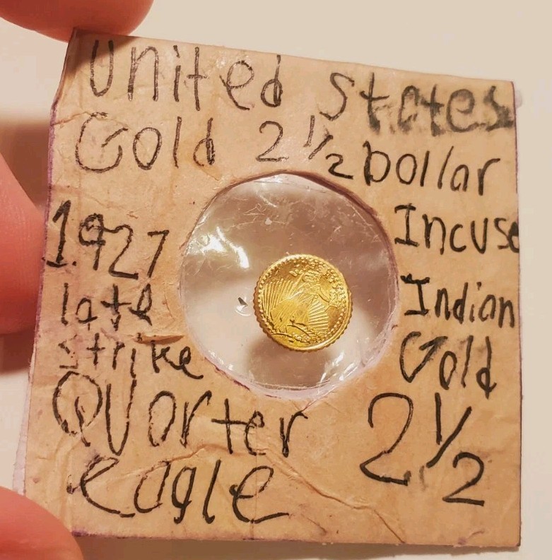 1927 Low Mintage Gold 2 1/2 Dollars Quarter Eagle Gold- Low Population ...