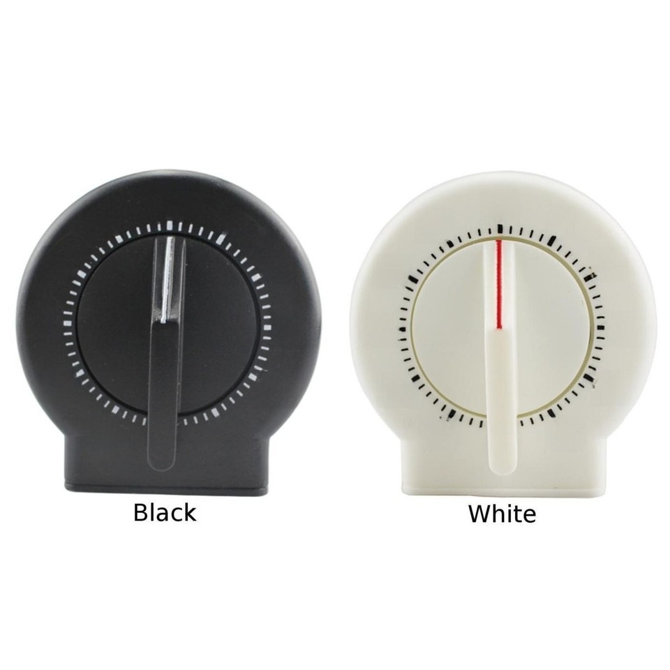 60 Minute Timer Mechanical Pendulum Countdown Clock White Black for ...