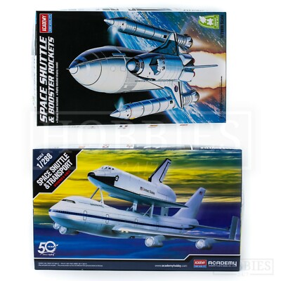 Academy Space Shuttle 1/288 Scale Model Kits Booster Rockets or 747 ...