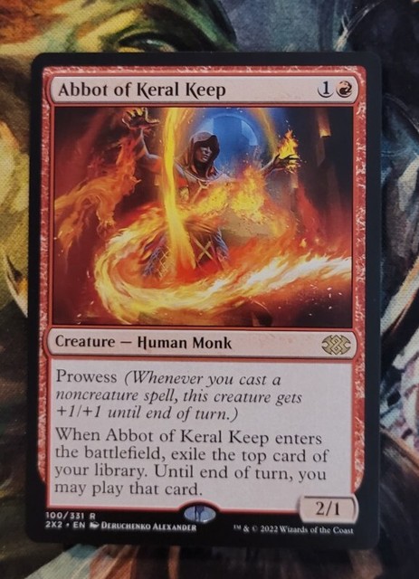 MTG Abbot of Keral Keep Double Masters 2022 100/331 Regular Rare for ...