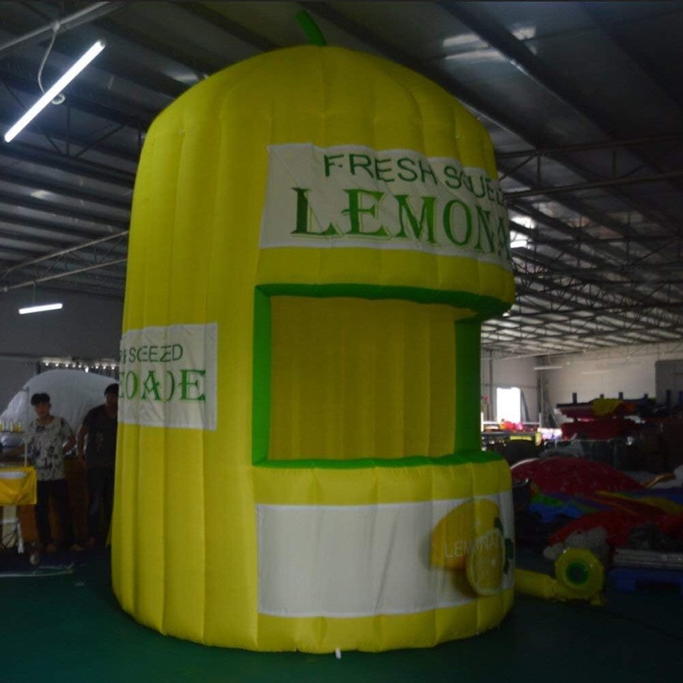 10ft Large Inflatable Lemonade Concession Stand Booth with Hands and ...