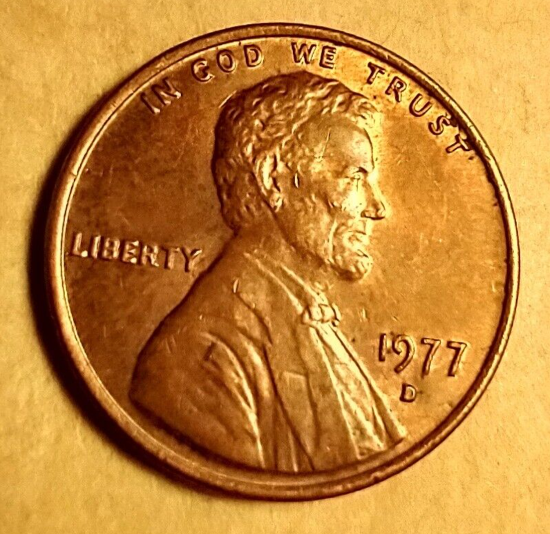 RARE 1977 D LINCOLN PENNY ERROR ON D - Almost All Filled In | eBay
