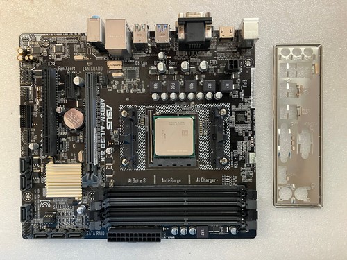 ~ASUS A88XM-A/USB3.1 Motherboard HDMI M-ATX Socket FM2+ W/ AMD A4-6300 ...
